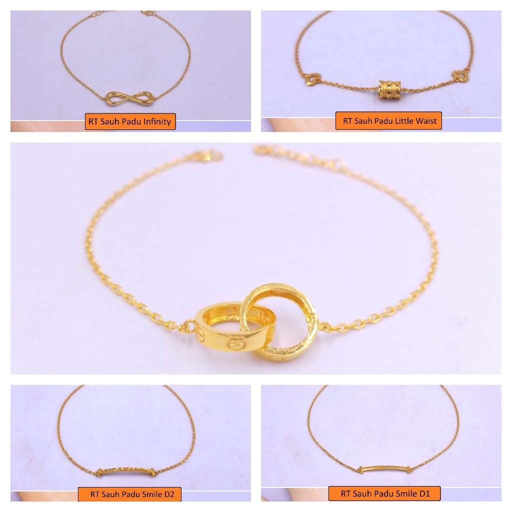 RANTAI TANGAN SAUH PADU CARTIER, INFINITY, LITTLE WAIST, SMILE RANTAI ...