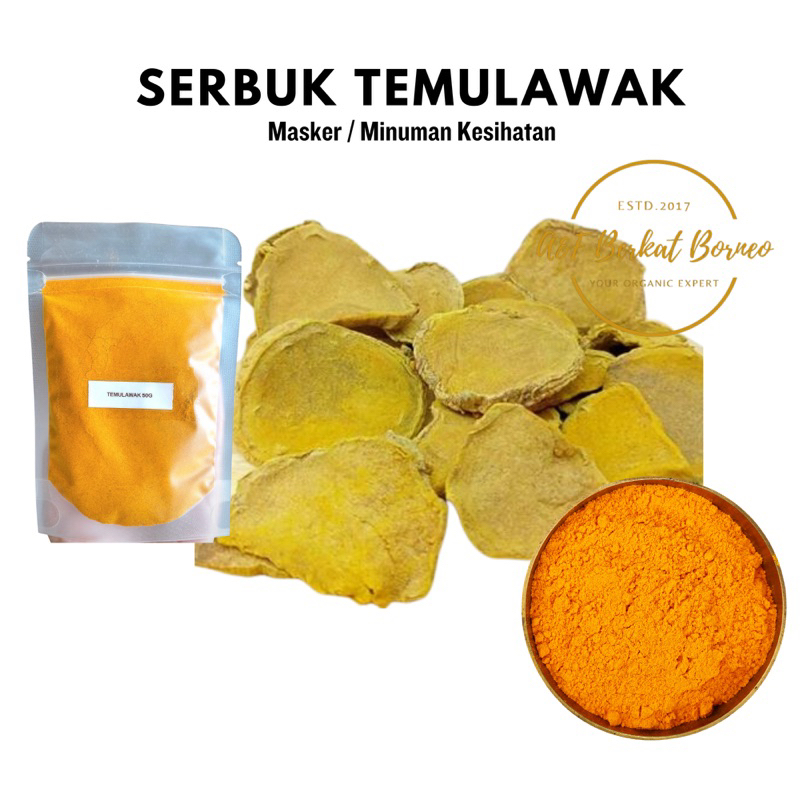 SERBUK/RAW Temulawak Kering Asli 💯/Masker/Mandian Pantang/Rawatan ...
