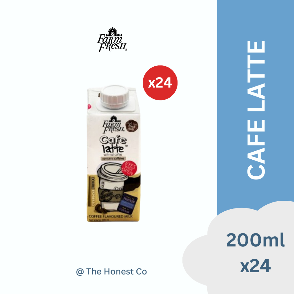 FARM FRESH UHT CAFE LATTE 200ML X 24 PACKS - 1 CARTON | - The Honest Co ...
