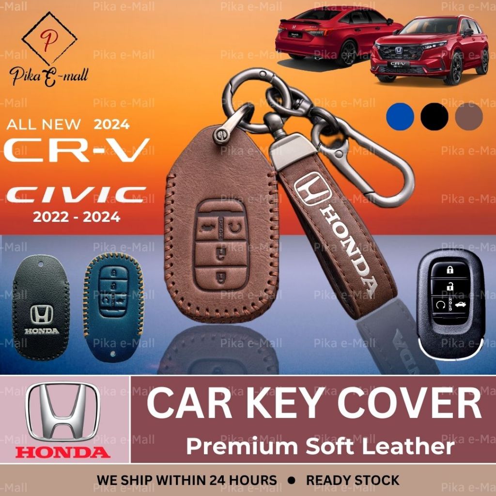LEATHER Honda CRV 2024 Key Cover Honda Civic Key Cover 2022 Civic Fe ...