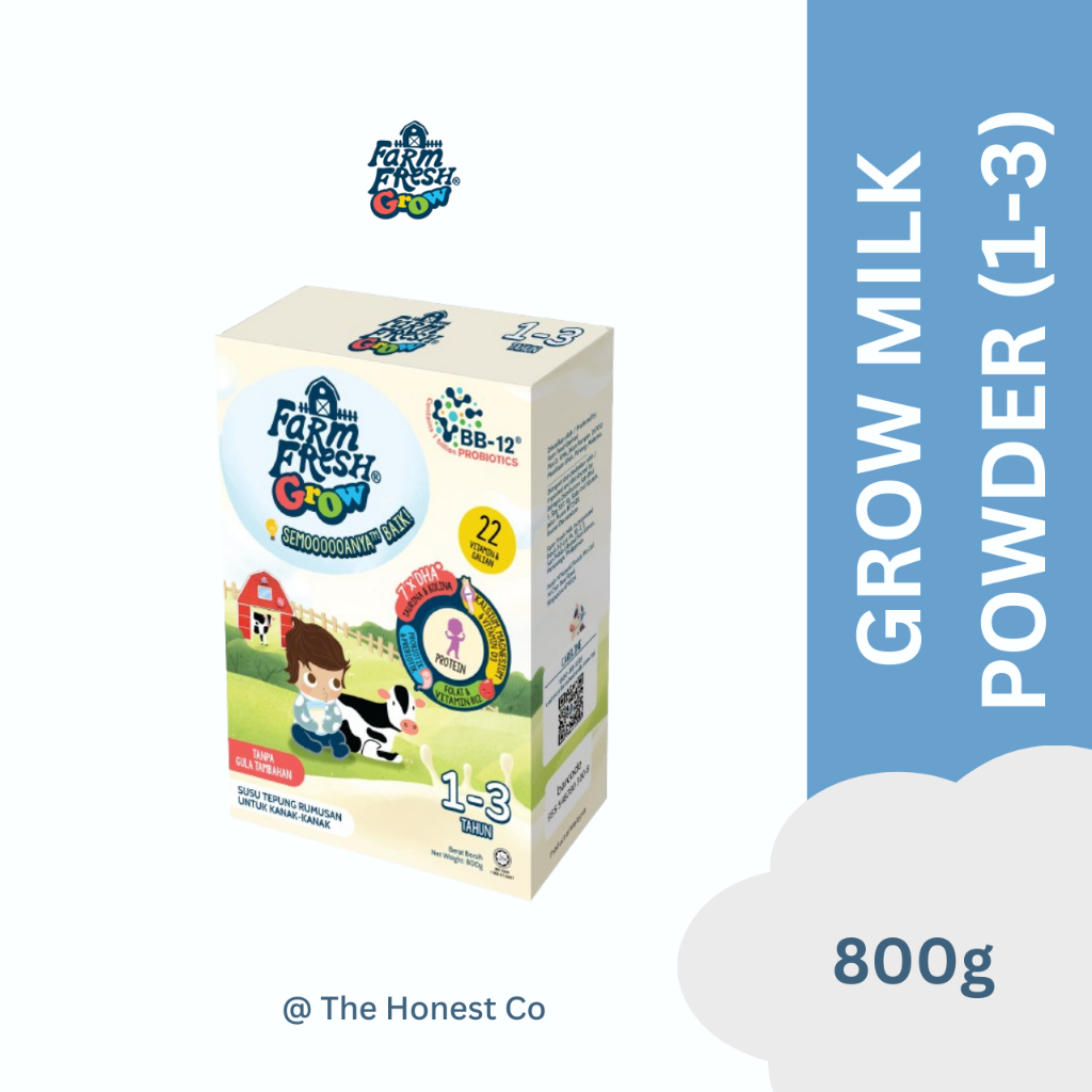 FARM FRESH GROW MILK POWDER 800G - 1-3 YEARS | - The Honest Co ...
