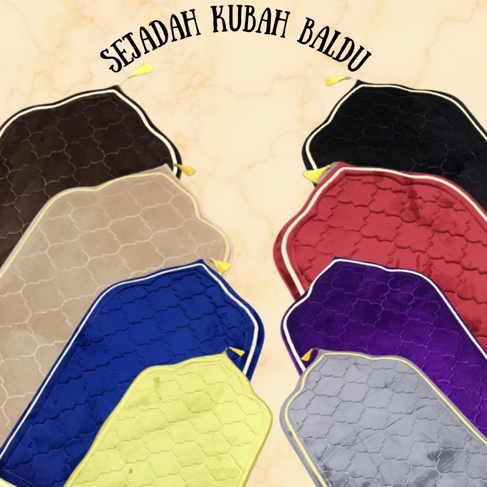 Sejadah kubah Plain Premium Hadiah Hantaran Kahwin Sejadah Prayer Mat Baldu Super tebal untuk ...