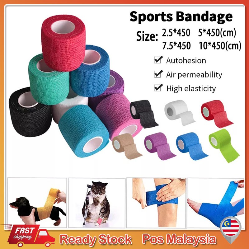 Athletic Wrap Tape Self-adhesive Muscle Finger Protective Bandage Pet ...