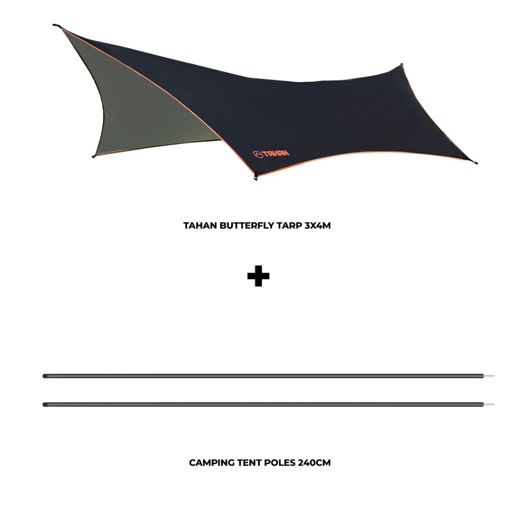 🚚Same Day Delivery🚚 TAHAN Butterfly Tarp 3x4M flysheet besar camping ...