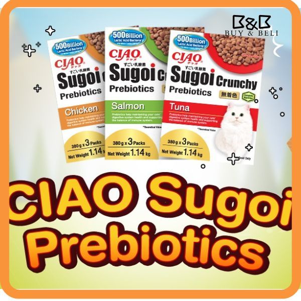 [Special Offer] Ciao Sugoi Crunchy Prebiotics 1.14kg Big Pack Cat Dry ...