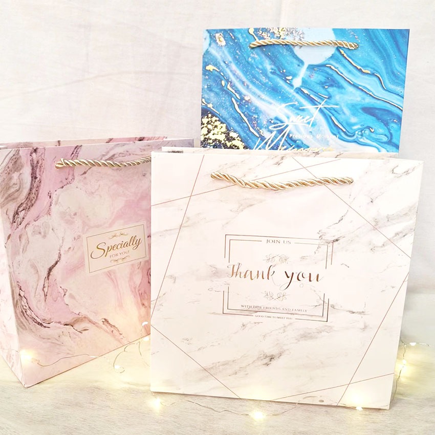 Marble box Marble bag Birthday bag doorgift bag Kotak hadiah Bag kuih ...