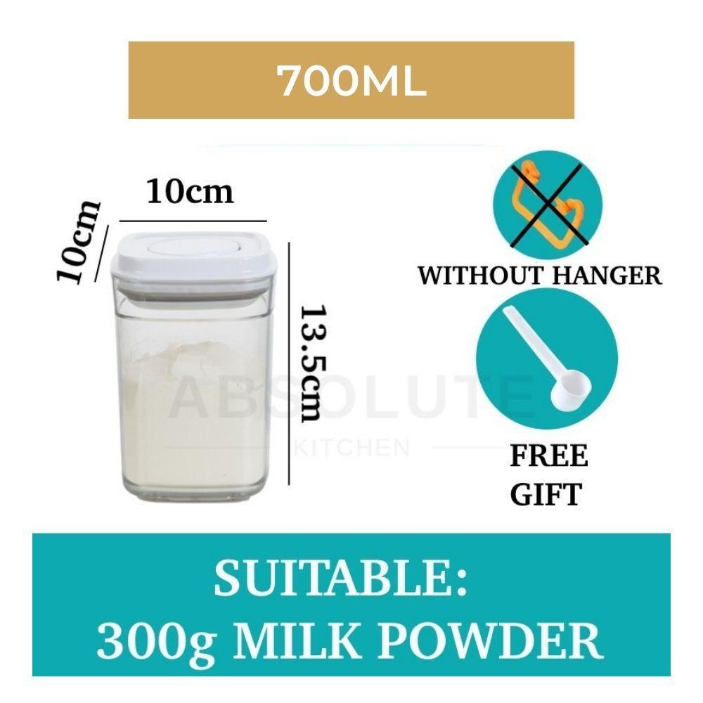READY STOCK🇲🇾 Food Sealed Box One Press Button Airtight Container Milk ...