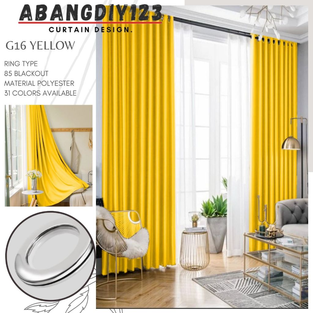 G16 -Ready Made Curtain!!! Siap Jahit Langsir ,Langsir Kain Tebal ...