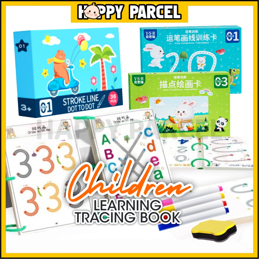 [128 Pages] Children Learning Tracing Book Drawing Books for Kids ...
