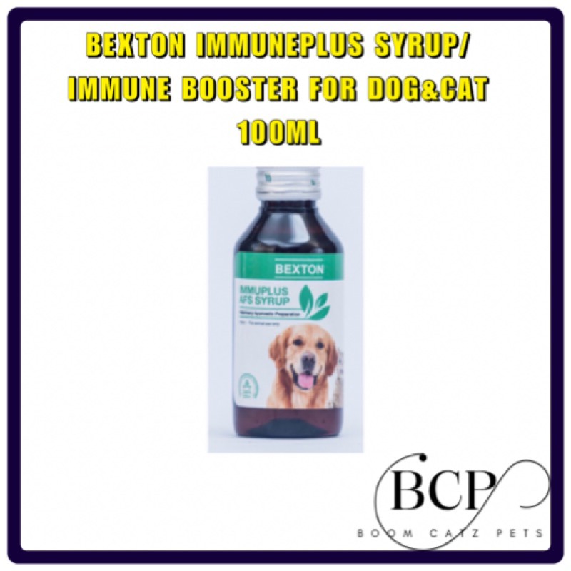 Bexton Immuplus Syrup / Immune Booster for Dog & Cat 100ML | Shopee ...