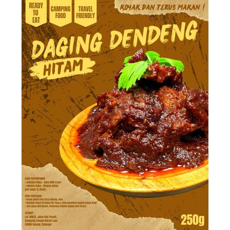 Daging Dendeng Hitam (250g) Ready To Eat by Nasi Lemak Maklong Sg Merab ...