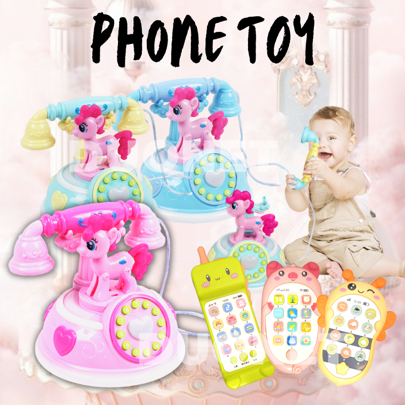 DUONET Unicorn Pony Telephone Play Kid Toy Pretend Play Kids Baby Girls ...
