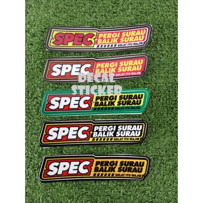 STICKER FANCY SPEC PERGI SURAU BALIK SURAU | Shopee Malaysia