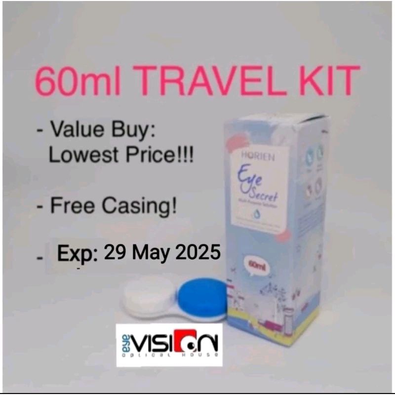 *READY STOCK* 29/5/2025 travel kit 60ml Horien Eye Secret Solution ...