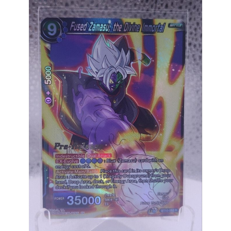 Dragon Ball Super CCG TCG I BT10-052 R Fused Zamasu, the Divine Immortal (Pre-Release) | Shopee ...