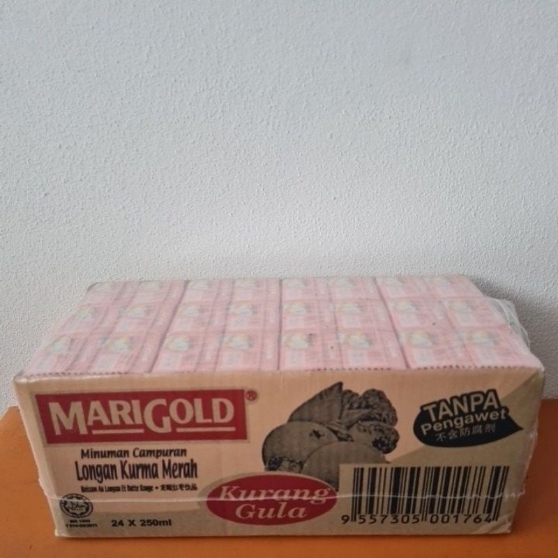 wholeseller price harga pemborong 24pcs/ctn 250ml Marigold UHT Longan ...