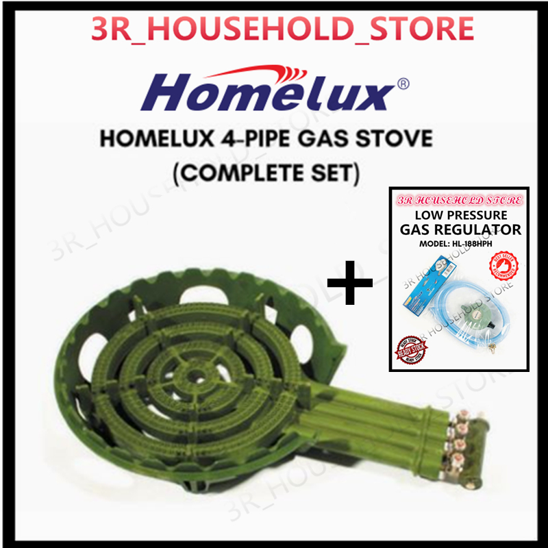 Homelux C-50 LPG Cast Iron burner C50 / 4 Pipe Gas Stove / Gas Cooker ...