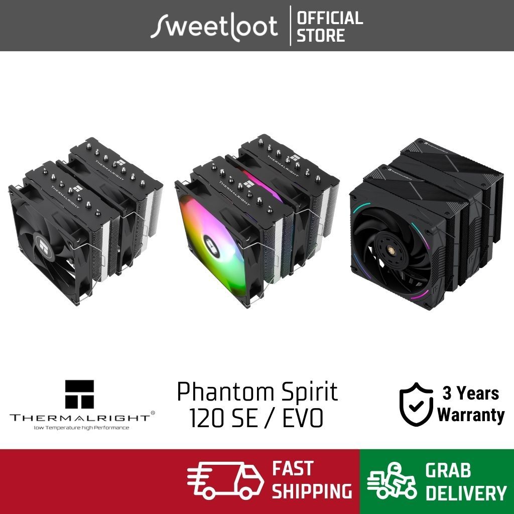 Thermalright Phantom Spirit 120 SE / EVO / Non RGB / ARGB / Addressable ...
