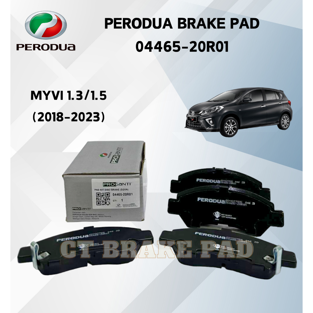 PAD BREK ORIGINAL (HADAPAN) – PERODUA MYVI BARU D20N 2018-2021 ...