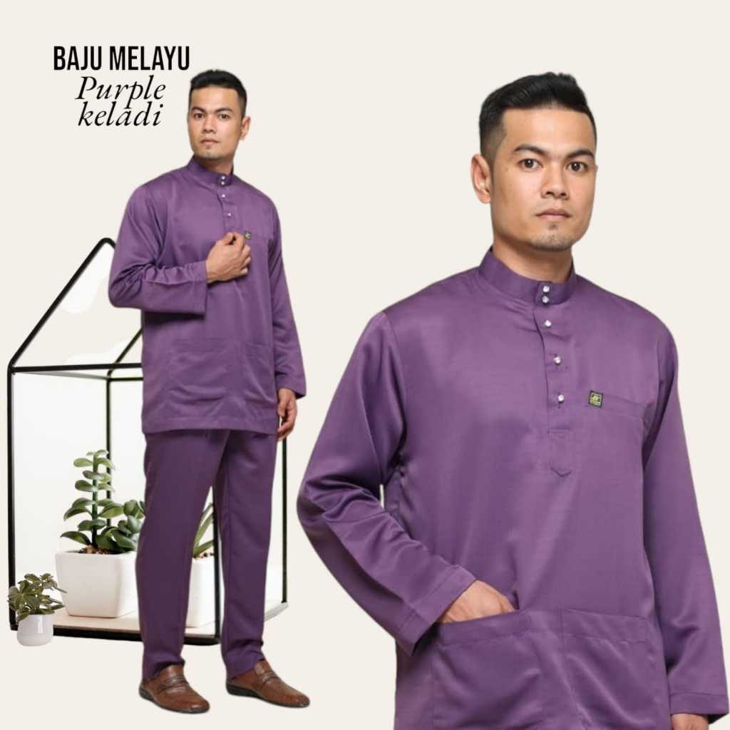 Baju Melayu Moden「 Warna Purple Keladi 」 Set Ayah Dan Anak • Regular ...