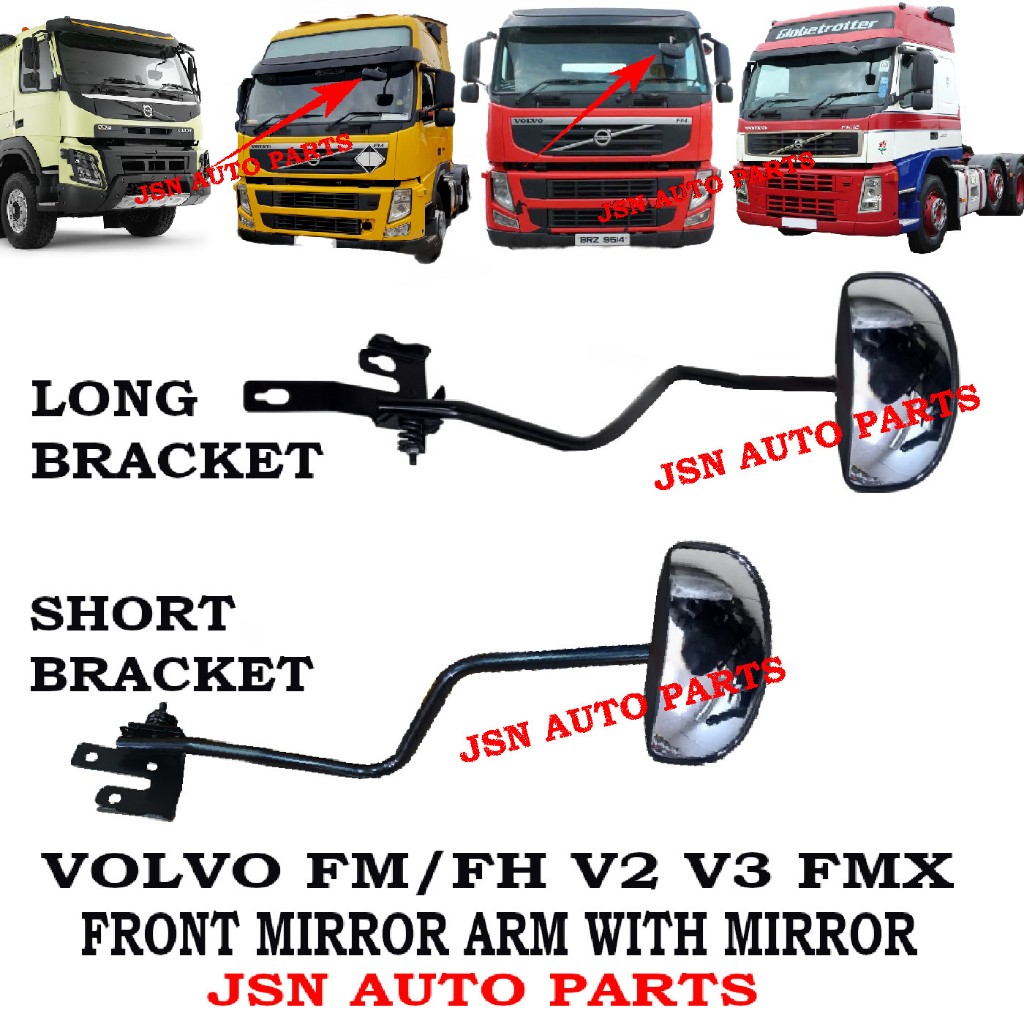 FRONT TOP MIRROR ARM & MIRROR VOLVO FM/FH V2 V3 FMX LORRY TRUCK ...