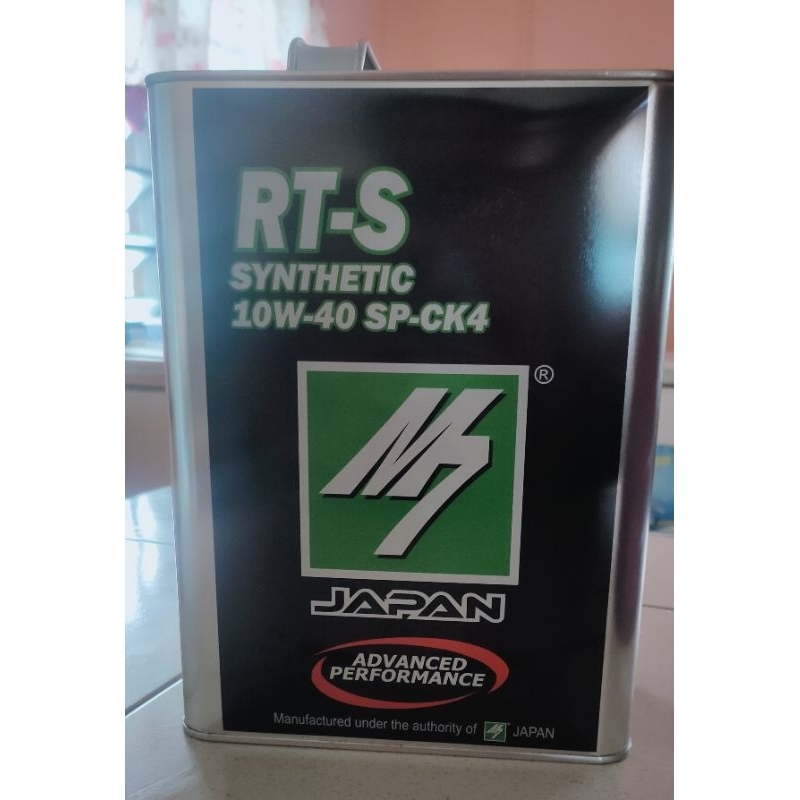 🔥NEW🔥Original M7 Japan RT-S Synthetic 10W-40 SP-CK4 4L engine oil ...