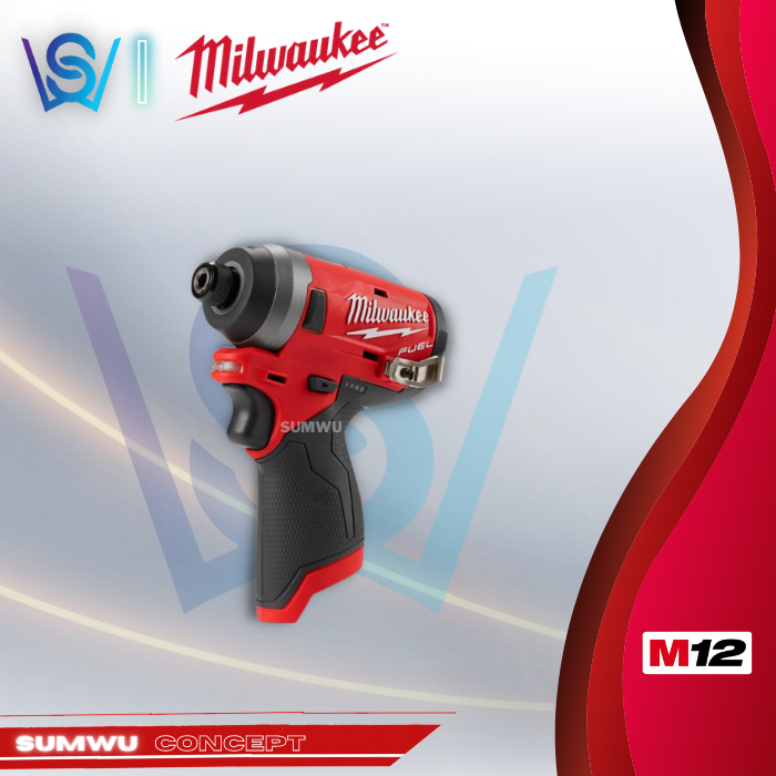 MILWAUKEE M12 FUEL GEN III SUB-COMPACT 1/4″ IMPACT DRIVER M12 FID2-0 ...