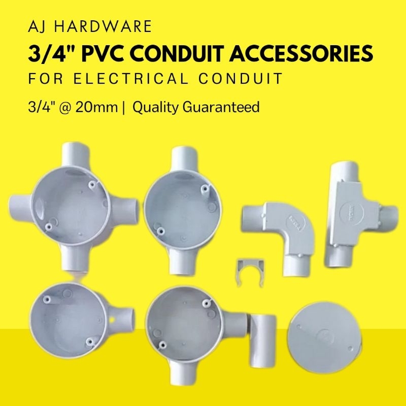 3/4" @ 20mm Electrical PVC Conduit Fittings Accessories | Shopee Malaysia