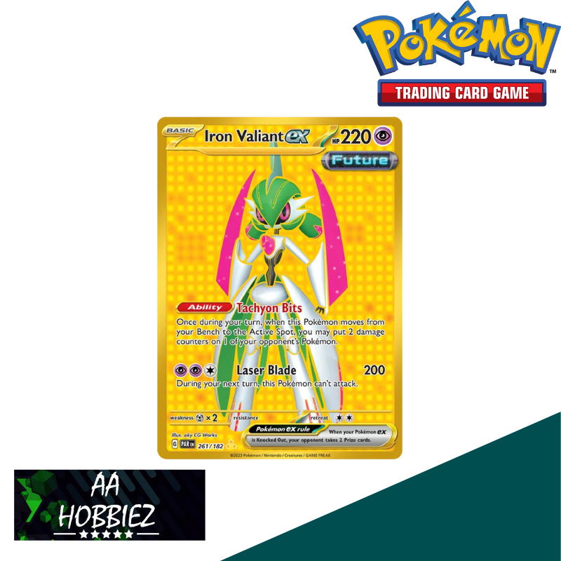 Pokemon TCG Iron Valiant Ex 261/182 Paradox Rift | Shopee Malaysia