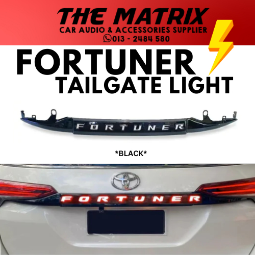 Toyota Fortuner Tailgate Black Dual Function LED Tailgate Light ...
