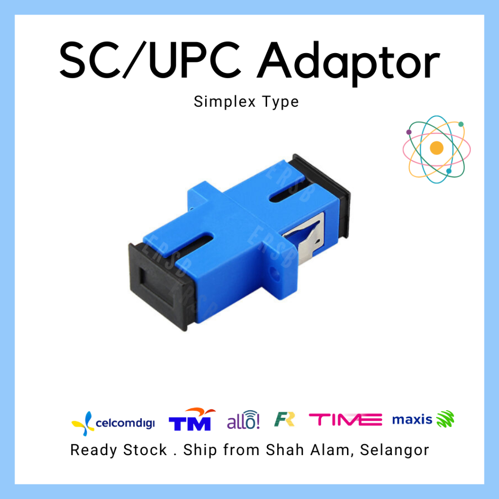 Adaptor SC/UPC Fiber Optic Adapter Flange Fiber Connector | Shopee Malaysia
