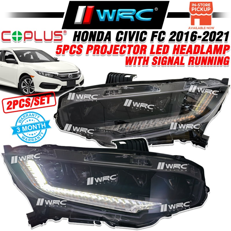 Genuine/Original Coplus Honda Civic FC 2016 - 2021 5pcs Projector Led ...
