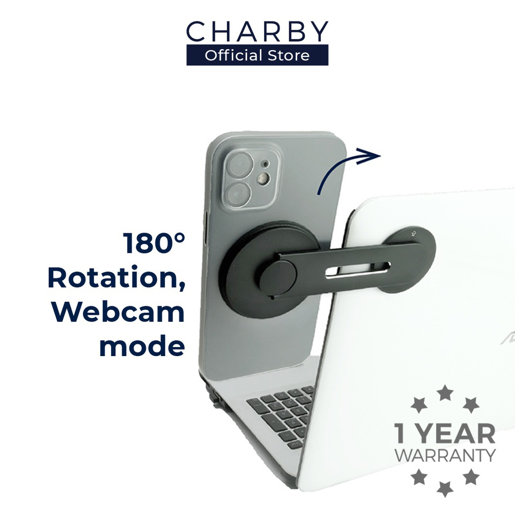 CHARBY Orbit Side Mount 2 - Magnetic Laptop Phone Holder for Webcam ...