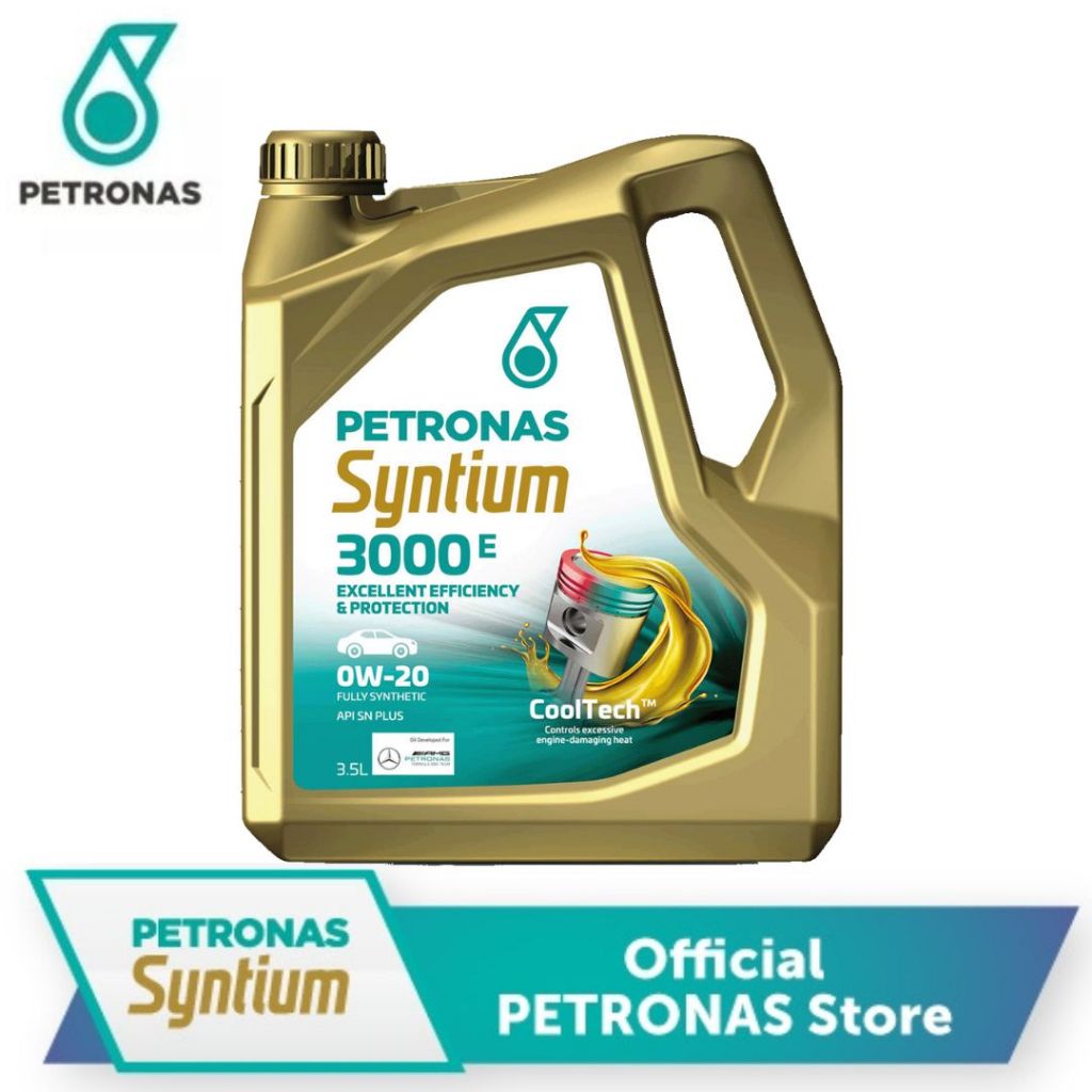 PETRONAS SYNTIUM 3000 E 0W-20 SN+ - Fully Synthetic (3.5L) | Shopee ...