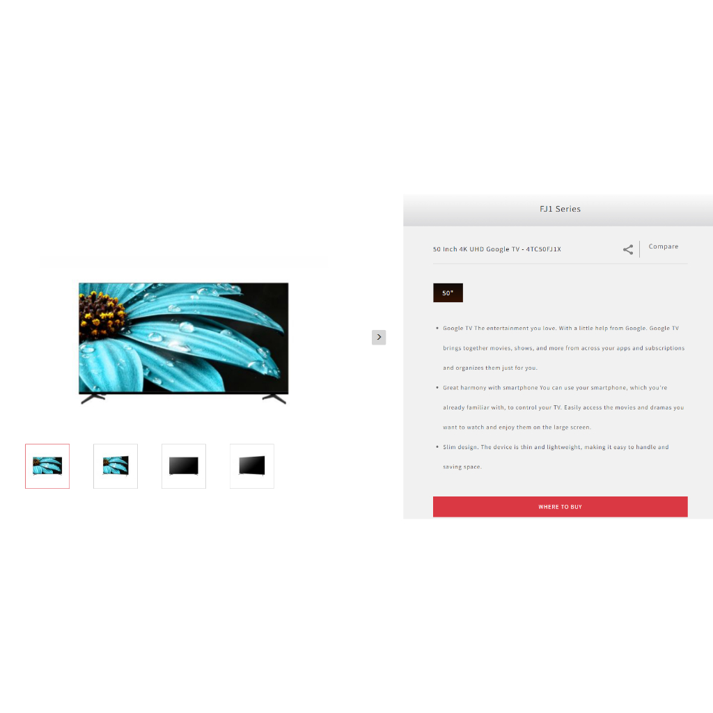 SHARP NEW MODEL 50'' /55'' 4K UHD GOOGLE TV 4TC50FJ1X SMART TV ...