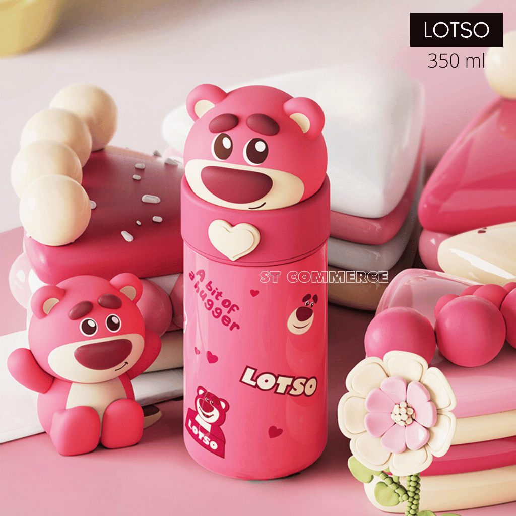 Toy Story Series Lotso Vacuum Flask Thermos Bottle 350ml with Hidden ...