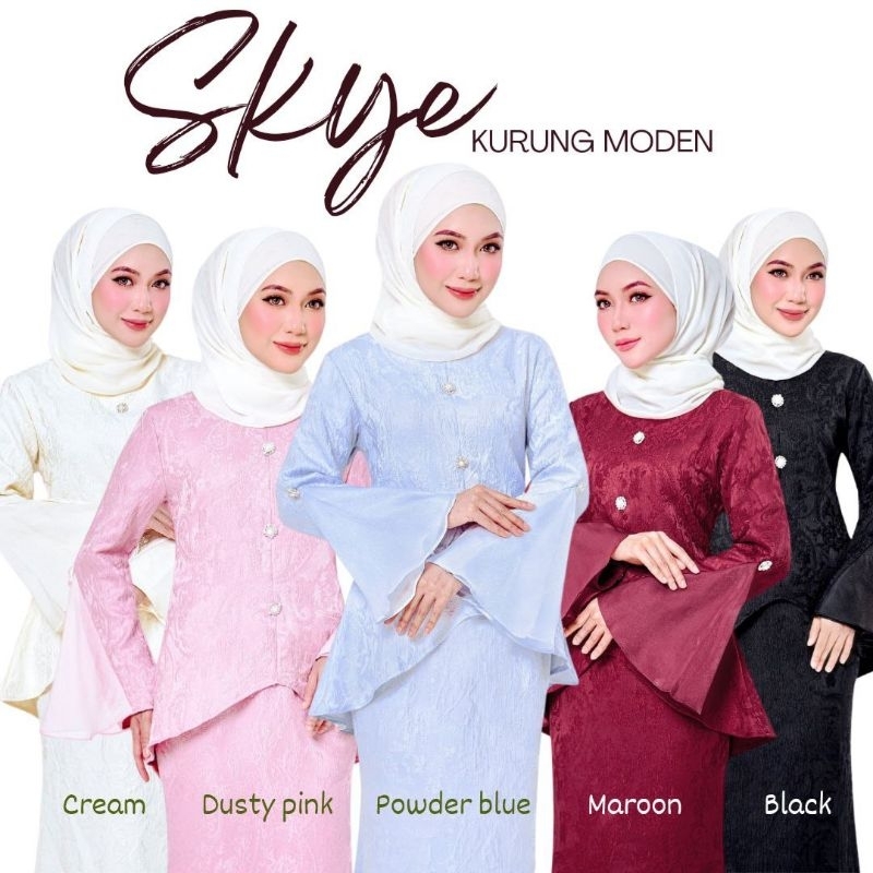 BAJU RAYA 2024 SIZE S-XL BAJU KURUNG MINI MODEN FISHTAIL TUNANG DINNER ...
