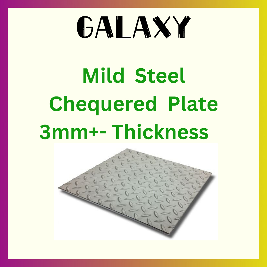 Mild Steel Chequered Plate 3mm+- Thickness / Besi Checker Plate / Besi ...