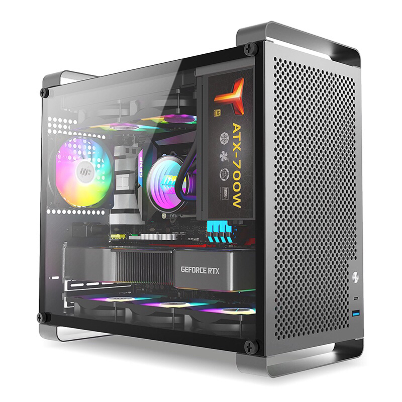 METALFISH G5 MAX Computer Case Gaming PC Chassis Support MATX/ITX 24.5 ...