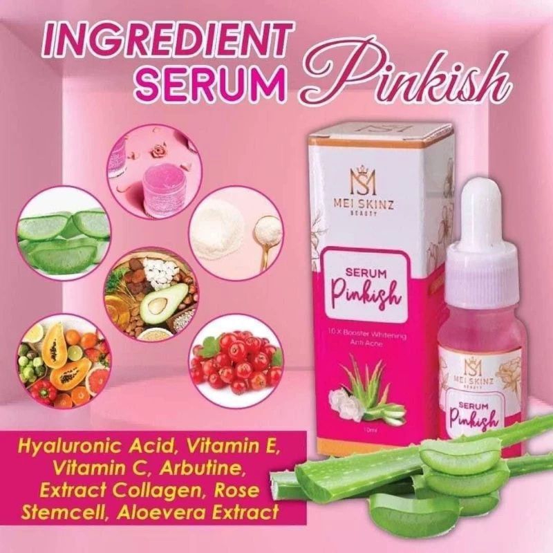 🔥💯𝐎𝐑𝐈 𝐇𝐐 ‼️ SERUM PINKISH MUKA GLOWING SEGAR KECIT JERAWAT | Shopee ...