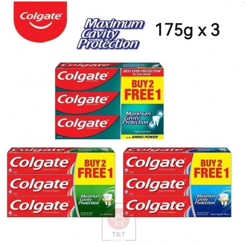 Colgate Maximum Cavity Protection Fresh Cool Mint Toothpaste [Valuepack ...