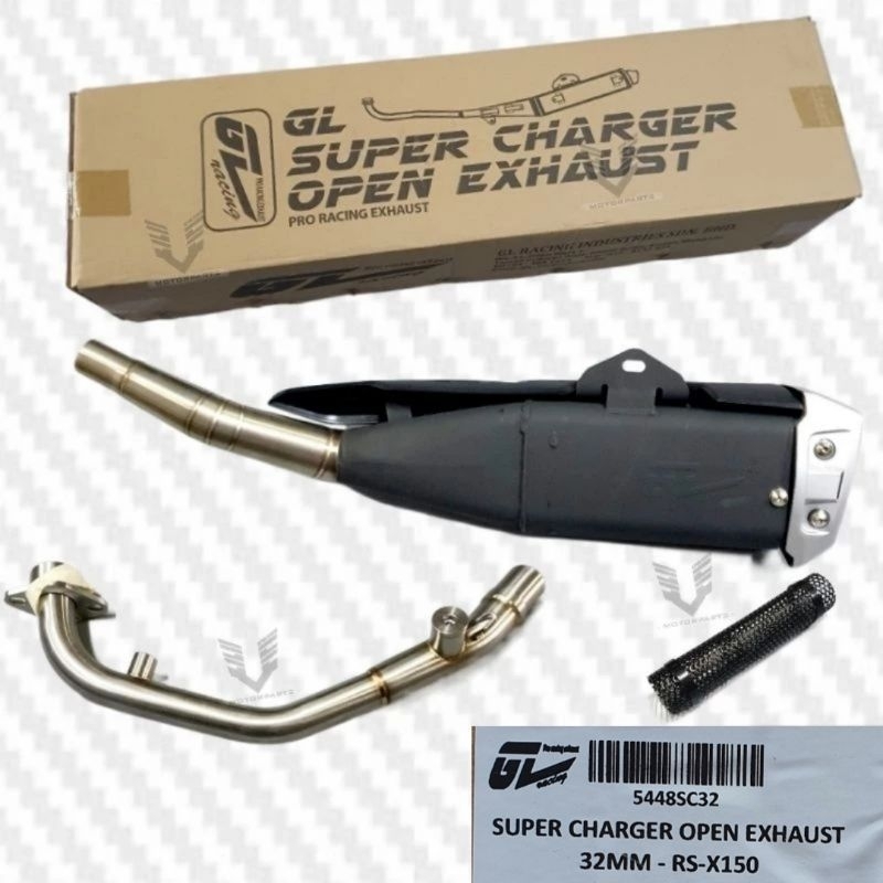 Y15ZR/RSX150/RS150/LC135 GL RACING SUPER CHARGER OPEN EXHAUST RACING ...