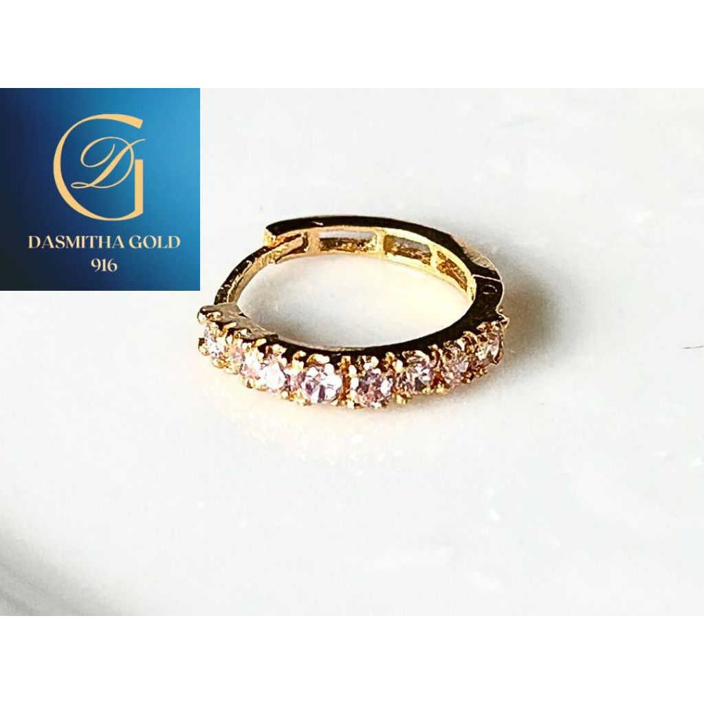 Dasmitha Gold 916 (mix) Baby pink stone valayam mukuth | Shopee Malaysia