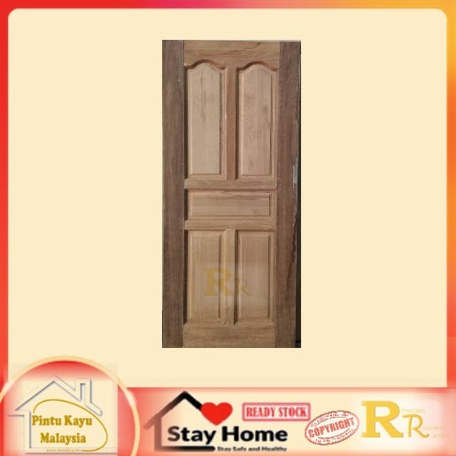 32" x 83"- RRB81 Full Solid Door | Main door | Pintu Kayu | Pintu Murah | Wooden Door | Shopee ...