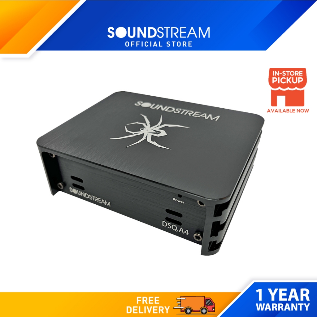 SOUNDSTREAM 4CH DSP Power Amplifier Plug & Play for Android Player DSQ ...