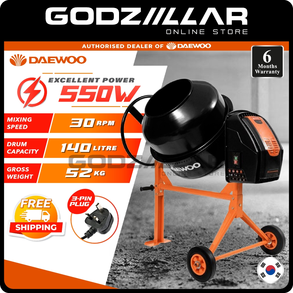 Daewoo Electric Concrete Mixer DACM140H Mesin Bancur Simen | Shopee ...
