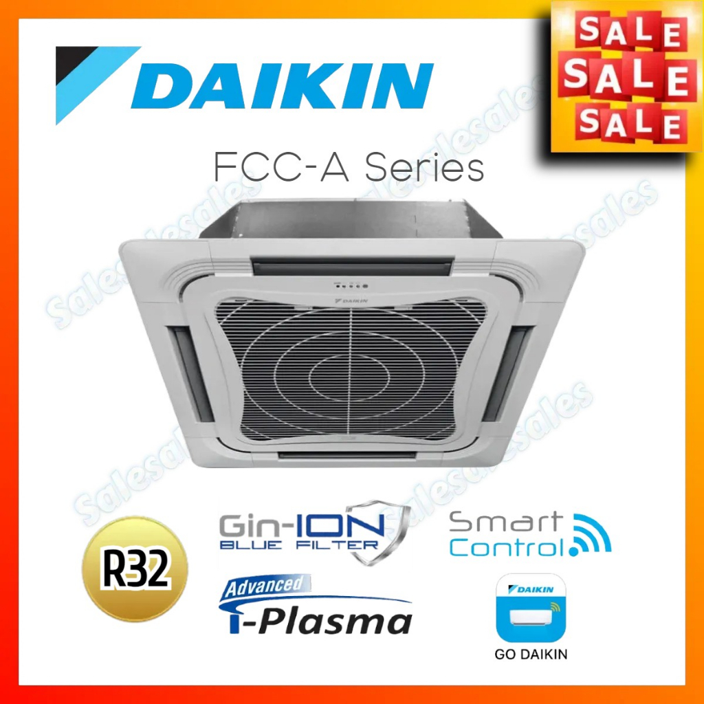 DAIKIN CEILING CASSETTE NON INVERTER R32 2.5HP | Shopee Malaysia