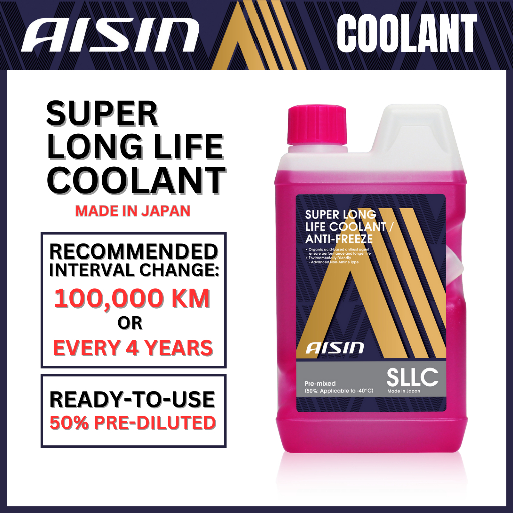 AISIN SUPER LONG LIFE COOLANT (PRE-MIX 50%) - PINK (1-Litre) | Shopee ...