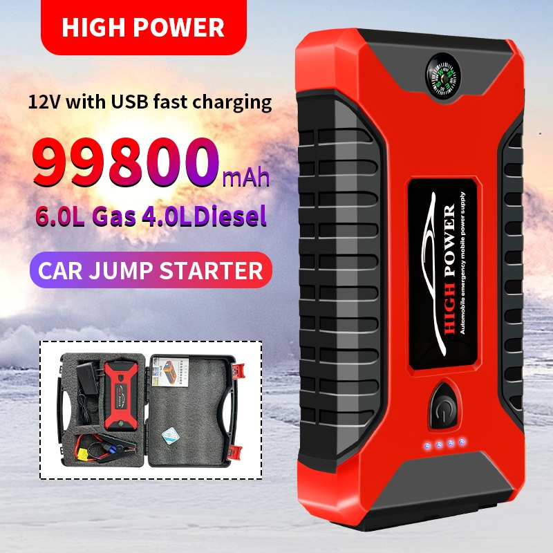 99800mAh 12V car jumper power bank and pump jumper kereta heavy duty ...