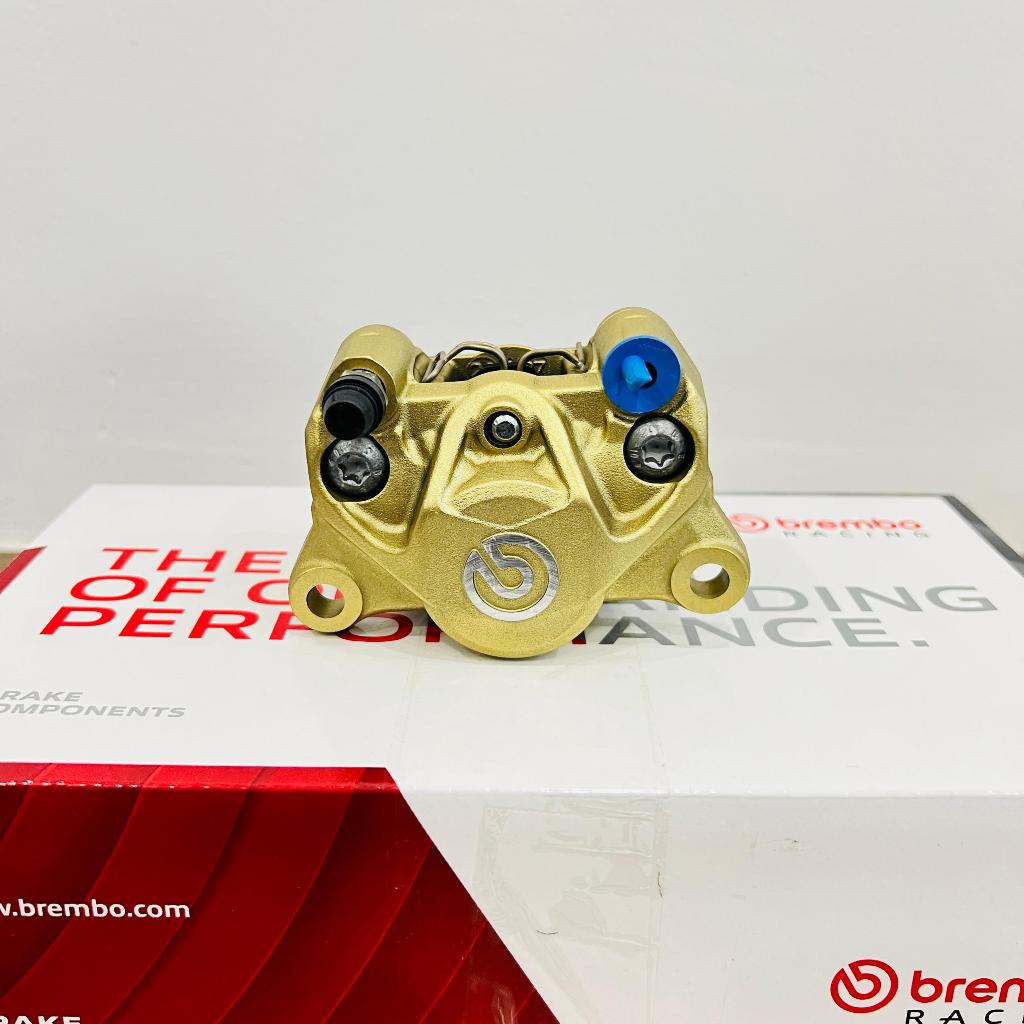 ORIGINAL BREMBO P34 GOLD 2POT BRAKE CALIPER 100% MADE IN ITALY Y15 ...